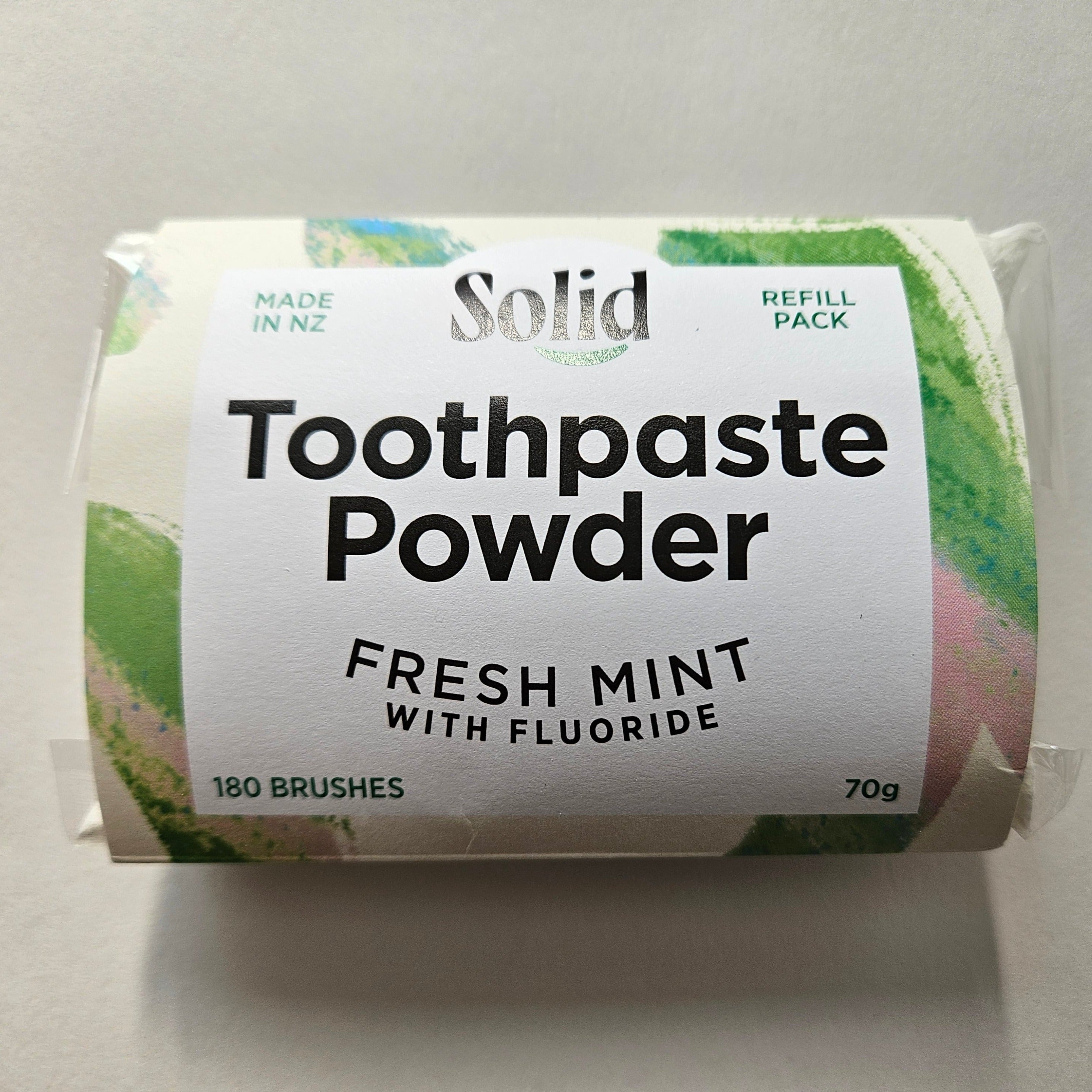 Toothpaste Powder REFILL - Fresh Mint by Solid – Dust & Glow